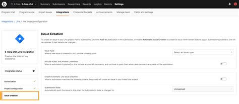 setting jira issue type bugcrowd docs