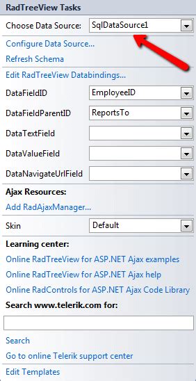 telerik web forms smart tag radtreeview telerik ui for asp ajax