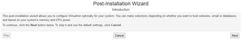 install and set up linux web server with virtualmin control