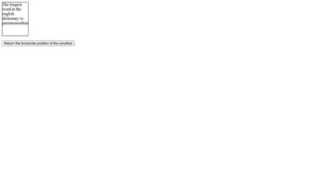 jquery get scrollbar horizontal position