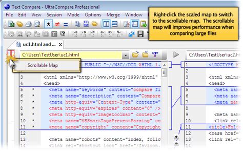 compare large files in ultracompare professional