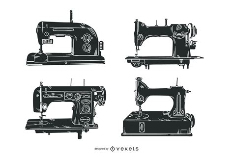 Vintage Sewing Machine Vector