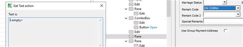 unable to get text from dropdown windows desktop app