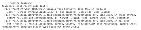 runtimeerror expected scalar type float but found double · issue 19