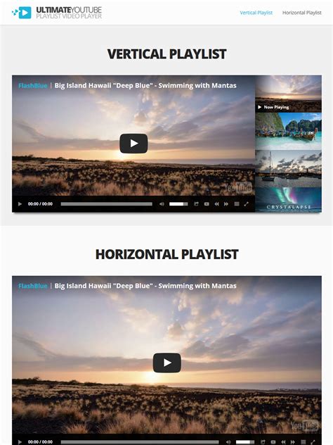 ultimate youtube playlist video player wordpress plugin