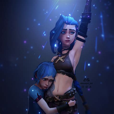 Artstation Jinx And Powder Arcane League Of Legends