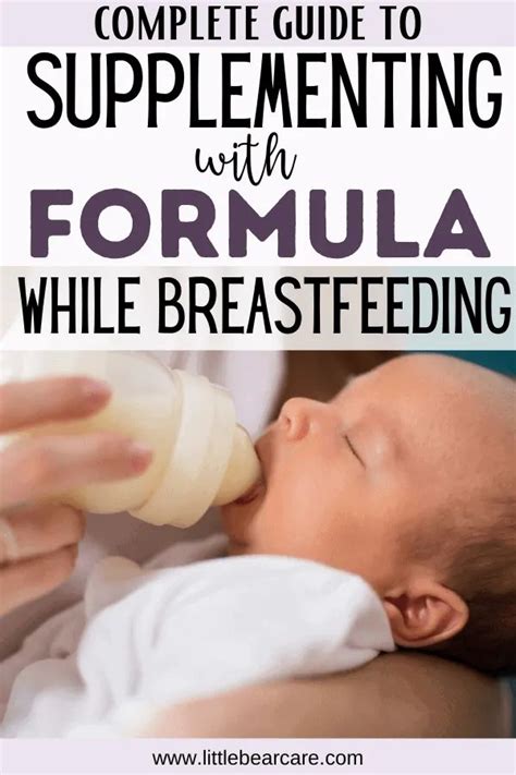 Supplementing With Formula Advice And How To Do It Right In 2020