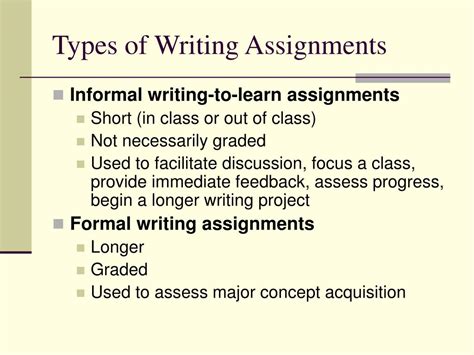 Ppt Writing Assignment And Rubric Design Powerpoint Presentation