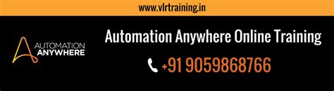 automation anywhere online training and class room training vlr training