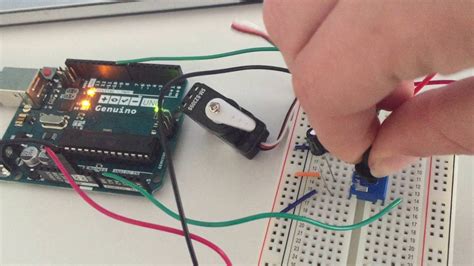 arduino potentiometer servo youtube