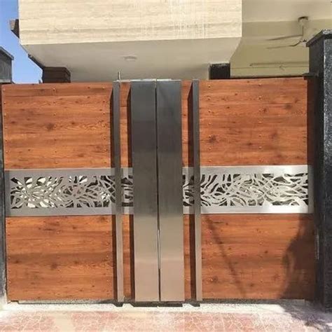 Natural Stainless Steel Hpl Both Side Main Gate For Home At ₹ 180 In