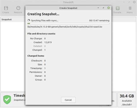 how to backup and restore ubuntu using timeshift