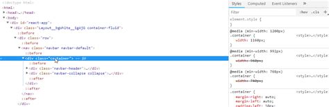 css react bootstrap navbar container set width to auto