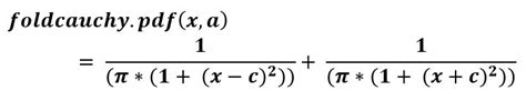 scipy stats foldcauchy python geeksforgeeks