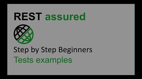 rest assured beginner tutorial 5 api testing examples youtube