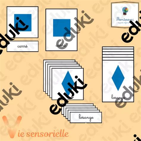 Cartes De Nomenclature Formes Géométriques Cursif Ressource
