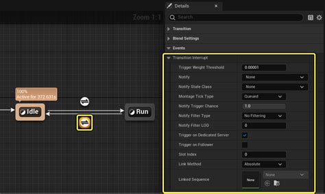 transition rules in unreal engine unreal engine 5 0 documentation