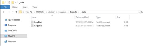 how to create and manage docker volumes on windows