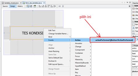 cara gampang koneksi database mysql ke java netbeans