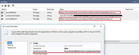 sql server ssis steps to load csv from azure blob to
