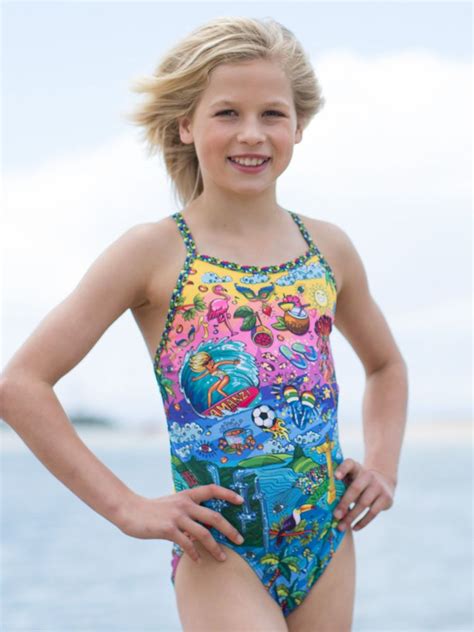 Amanzi Rio Girls One Piece Swimsuit