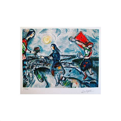 Marc Chagall Lovers Over Paris Limited Ed Signed Giclée List Price