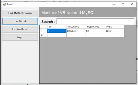 learn how to master vb with mysql database tutorial in 30 minutes