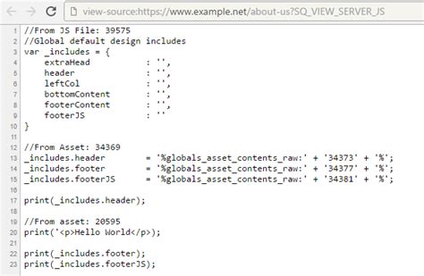 server side javascript concepts manuals squiz matrix 5 documentation