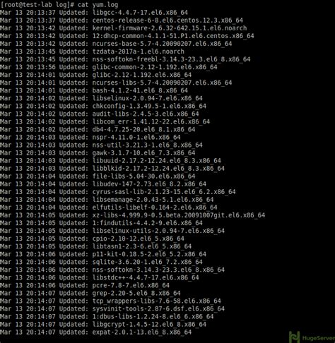 working with logs on linux