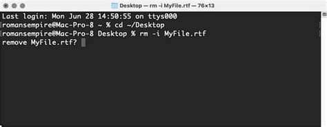 how to remove files and directories in terminal macworld