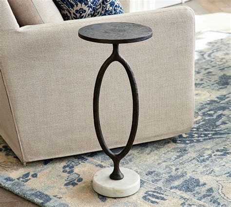 Bodhi Round Metal Accent Table 10 Pottery Barn