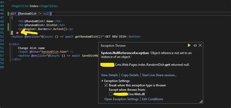 c blazor server hosting null reference exception on getter stack