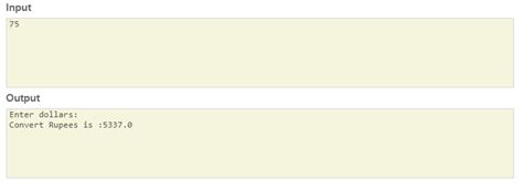 skillpundit java program to convert the dollars into rupees