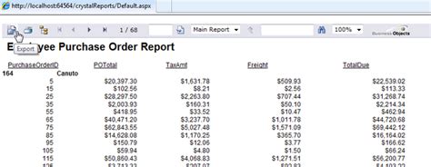crystal reports exporting to various formats