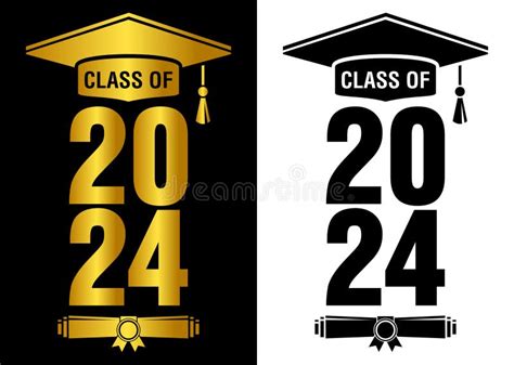 2024 Graduate Class Logo Stock Illustration Illustration Of Isolated