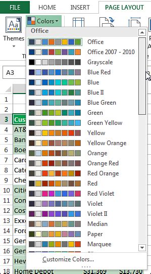customizing the pivot table appearance with styles and themes