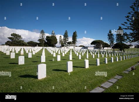 Fort Rosecrans National Cemetery San Diego California Usa Stock