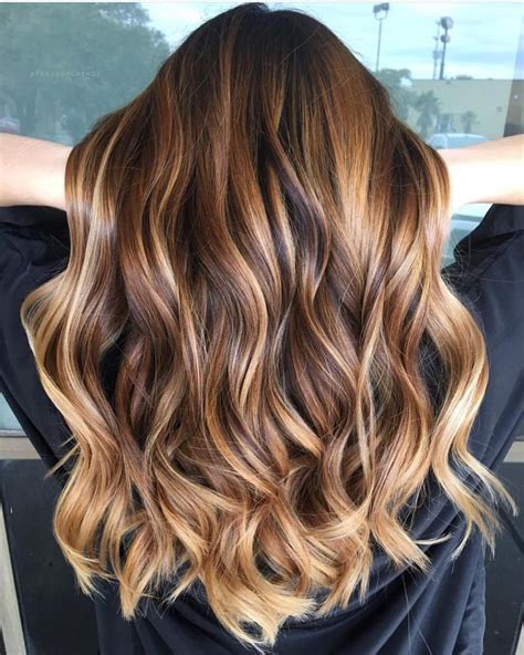 Caramel Hair With Honey Blonde Highlights