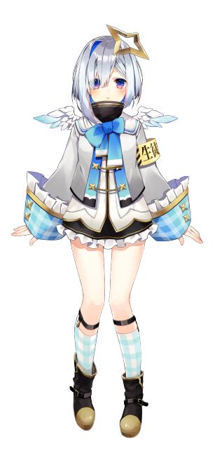 Safebooru 1girl Amane Kanata Angel Angel Wings Armband Black Footwear