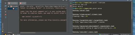 macos webstorm does not recoginize grunt stack overflow