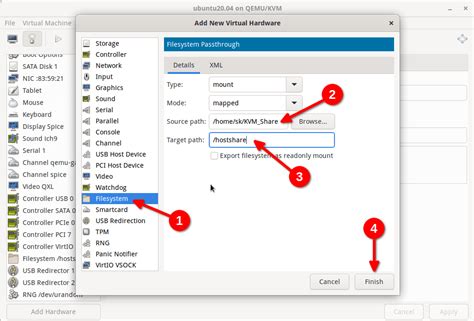 setup a shared folder between kvm host and guest ostechnix