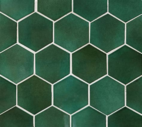 Mexican Tile Verde Hoja Hexagonal Talavera Ceramic Tile
