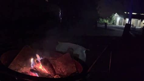 Boring Campfire And Campground 🏕 Restroom 🚻 Youtube