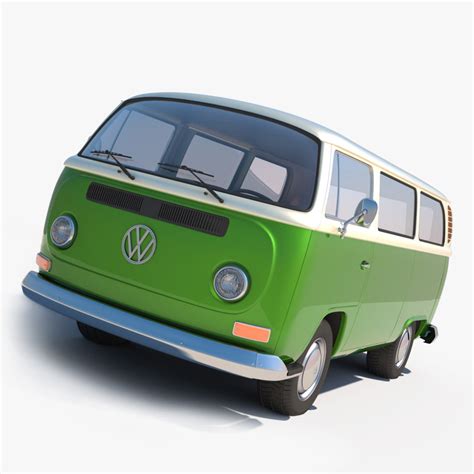 volkswagen microbus 3d model