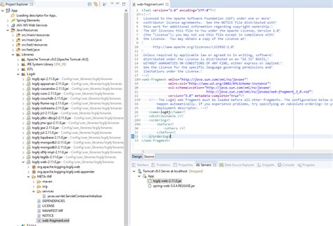 java when does log4j2 load the configuration file