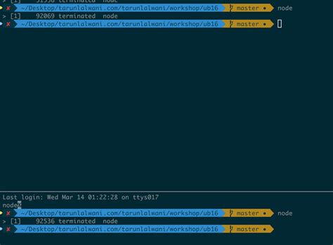 javascript console kill command does not work on ubuntu