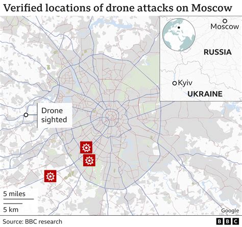 Moscow Drone Attack What We Know About The Strikes Bbc News