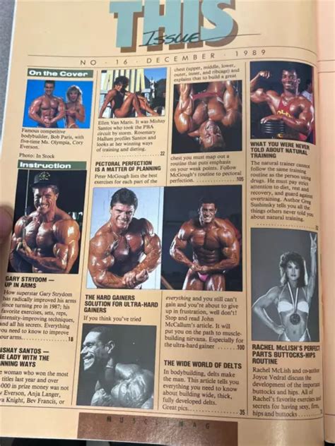 Musclemag 16 Bodybuilding Muscle Magazine Bob Paris And Cory Everson 12
