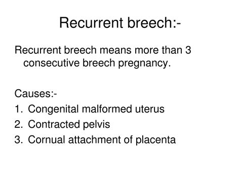 Ppt Breech Presentation Powerpoint Presentation Free Download Id