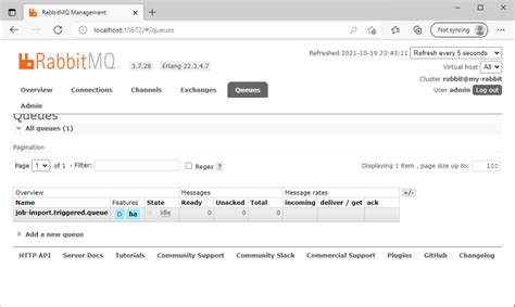 running preconfigured rabbitmq server using docker in windows
